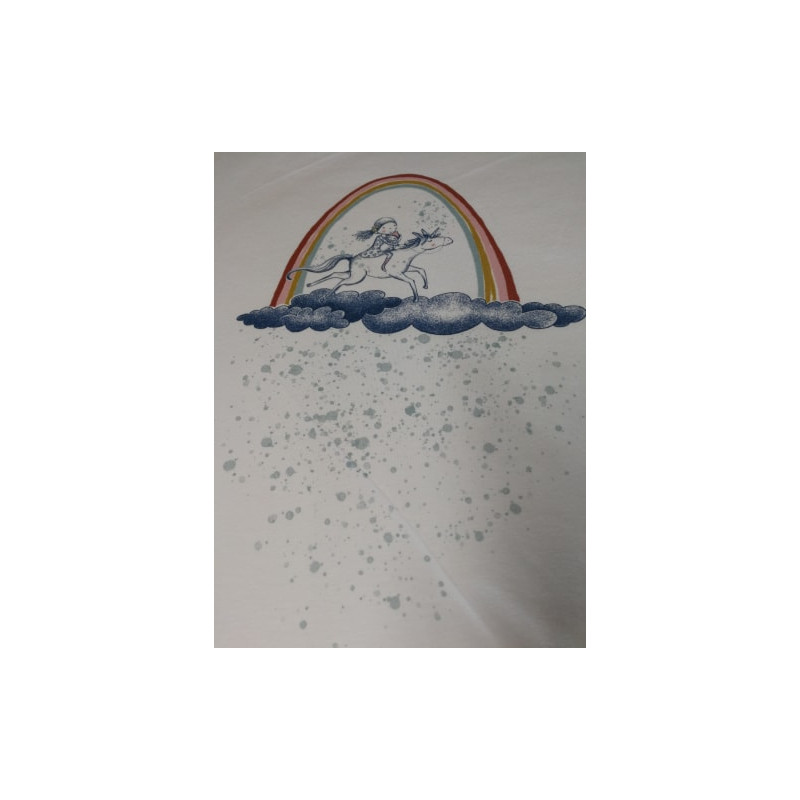 Panneau A la base de l'Arc en Ciel (arc en ciel et licornes)